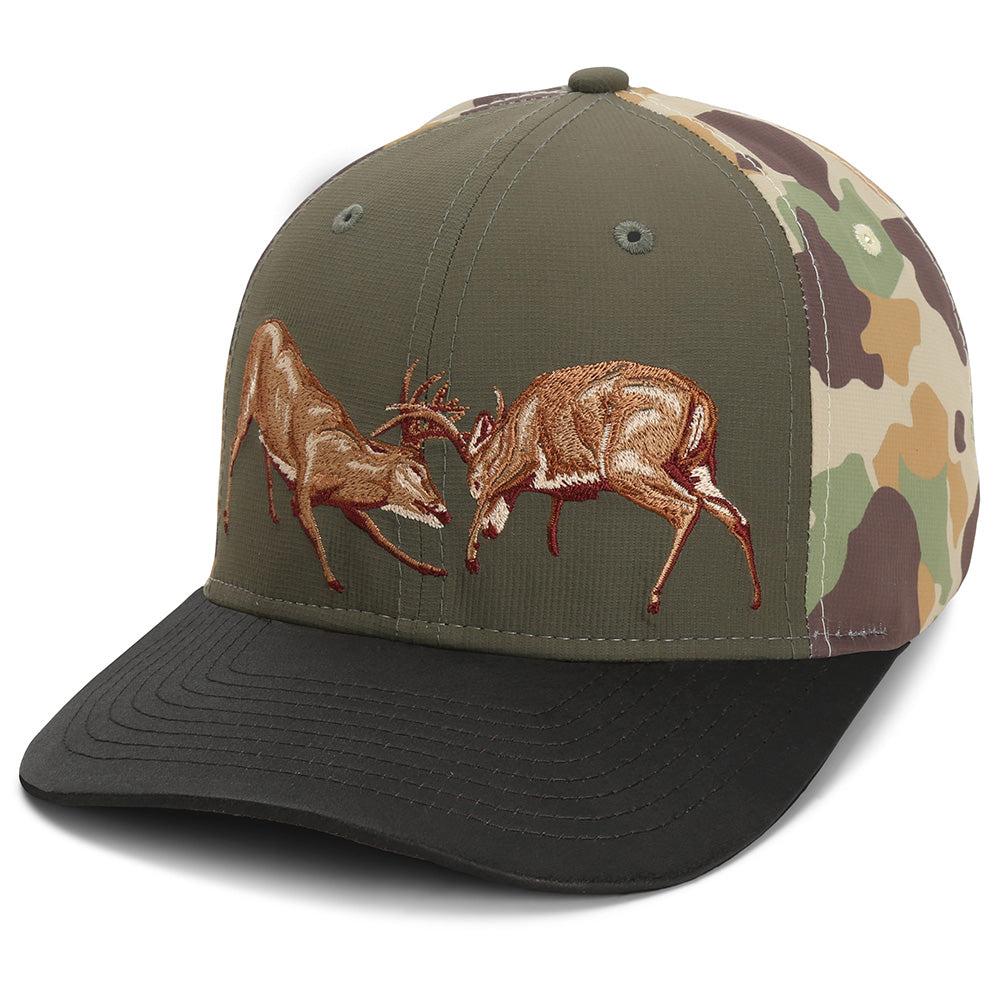 Fighting Deer Rut Cap 6-Panel Riverside Wax Cloth Visor – Stillwater ...