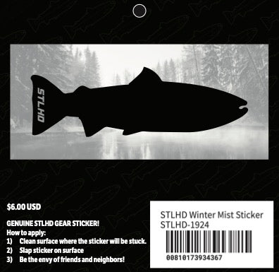 STLHD Winter Mist Sticker – Stillwater Fly Shop