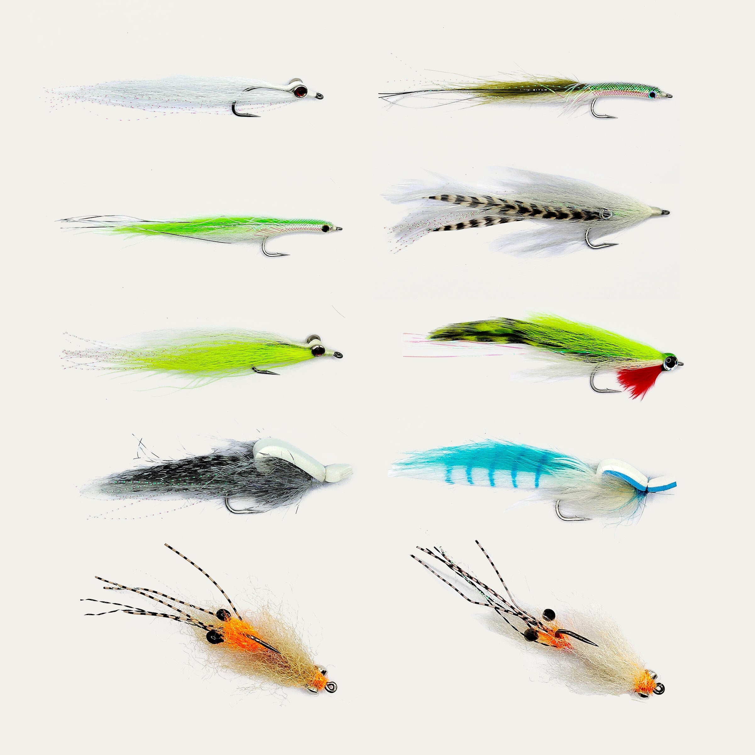 First Cast Beginner Saltwater Fly Assortment - 10 Flies – Stillwater ...