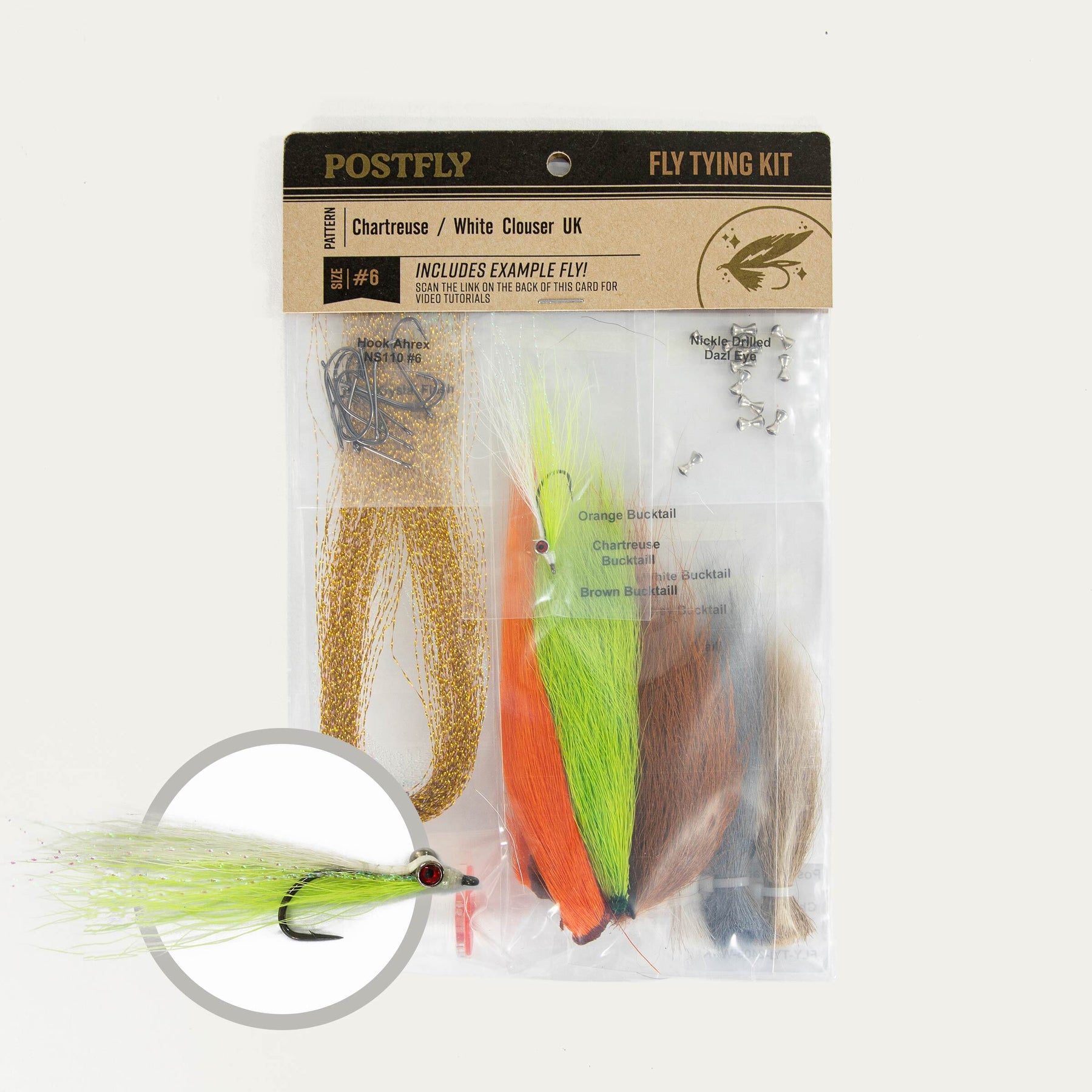 Fly Tying Kit | Clouser Chartreuse – Stillwater Fly Shop